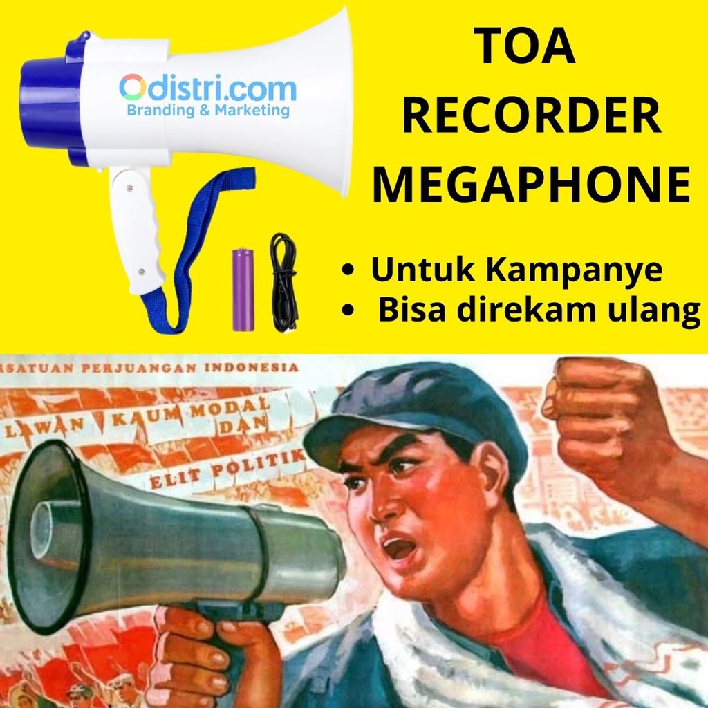 Jual Toa Megaphone yang bisa rekam dan atur ulang (Playback) Speaker ...