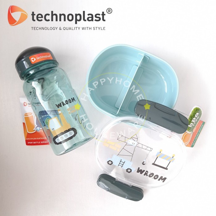 Jual COOL TRUCK Paket Hemat Set | Kotak Bekal 600ml & Botol 560ml | Shopee Indonesia