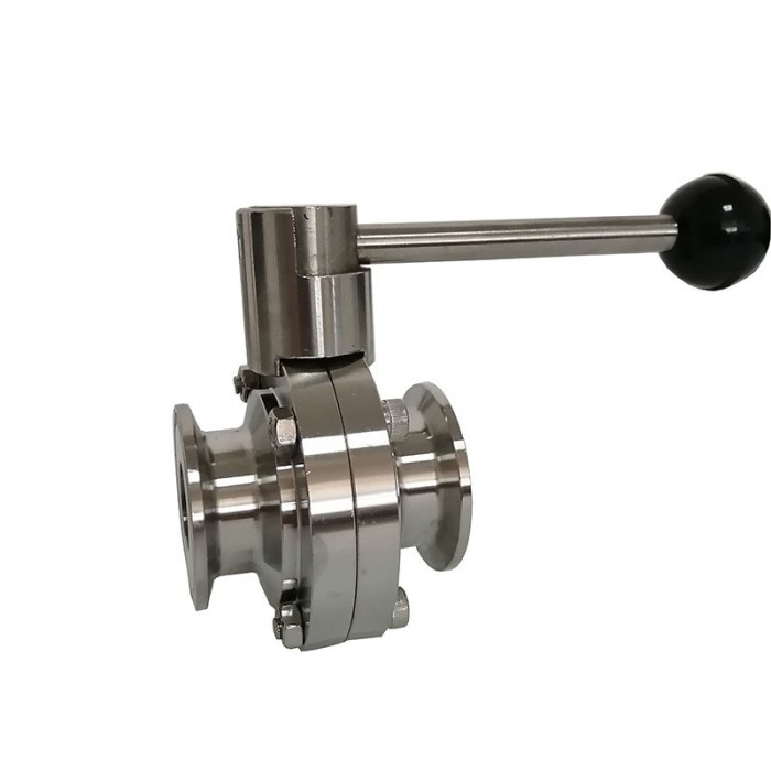 Jual Butterfly Valve Sanitary 1" Inch Tri Clamp Ferrule SS304 | Shopee ...
