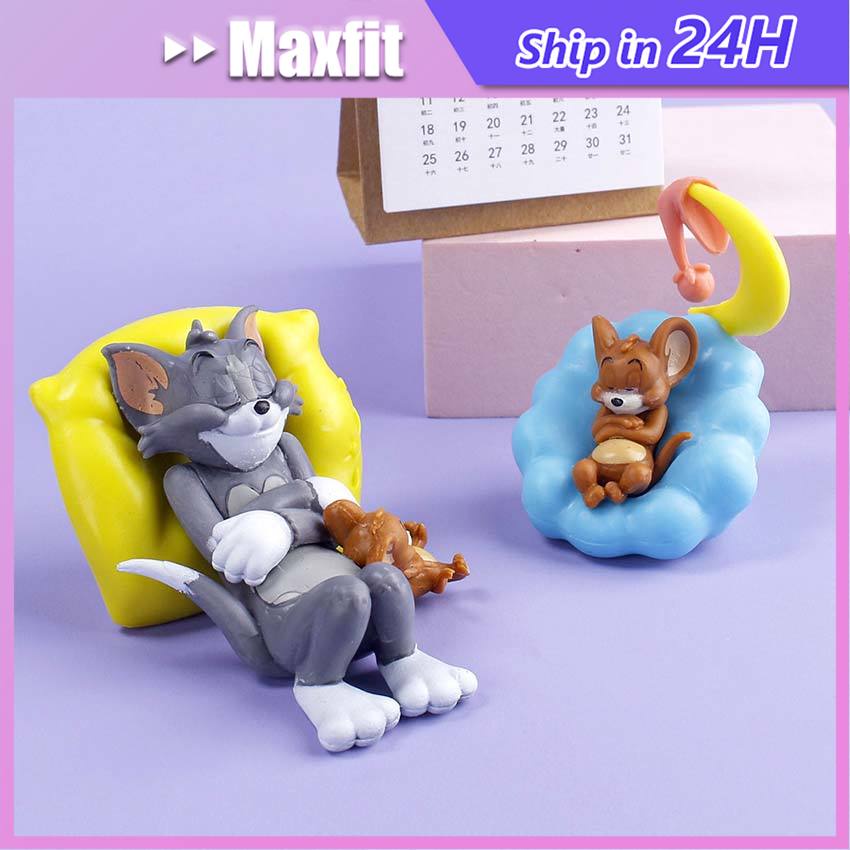 Jual Action Figure Tom & Jerry Ornamen Boneka Kucing Dan Tikus Ukuran 3 ...