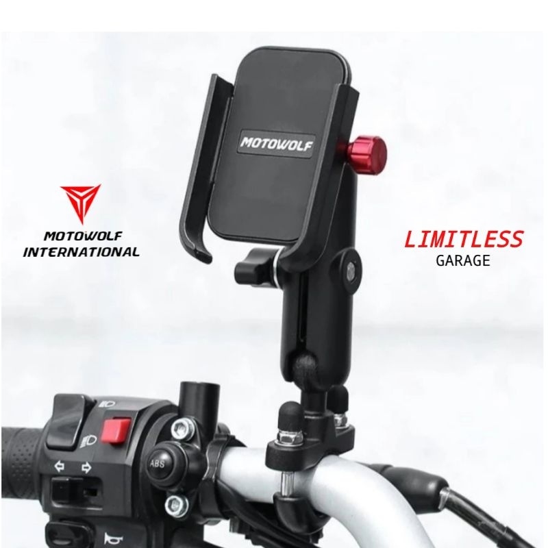 Jual [PROMO!] MOTOWOLF V3 PREMIUM Holder HP - Sandaran Smartphone Spion Stang Sepeda Motor ...