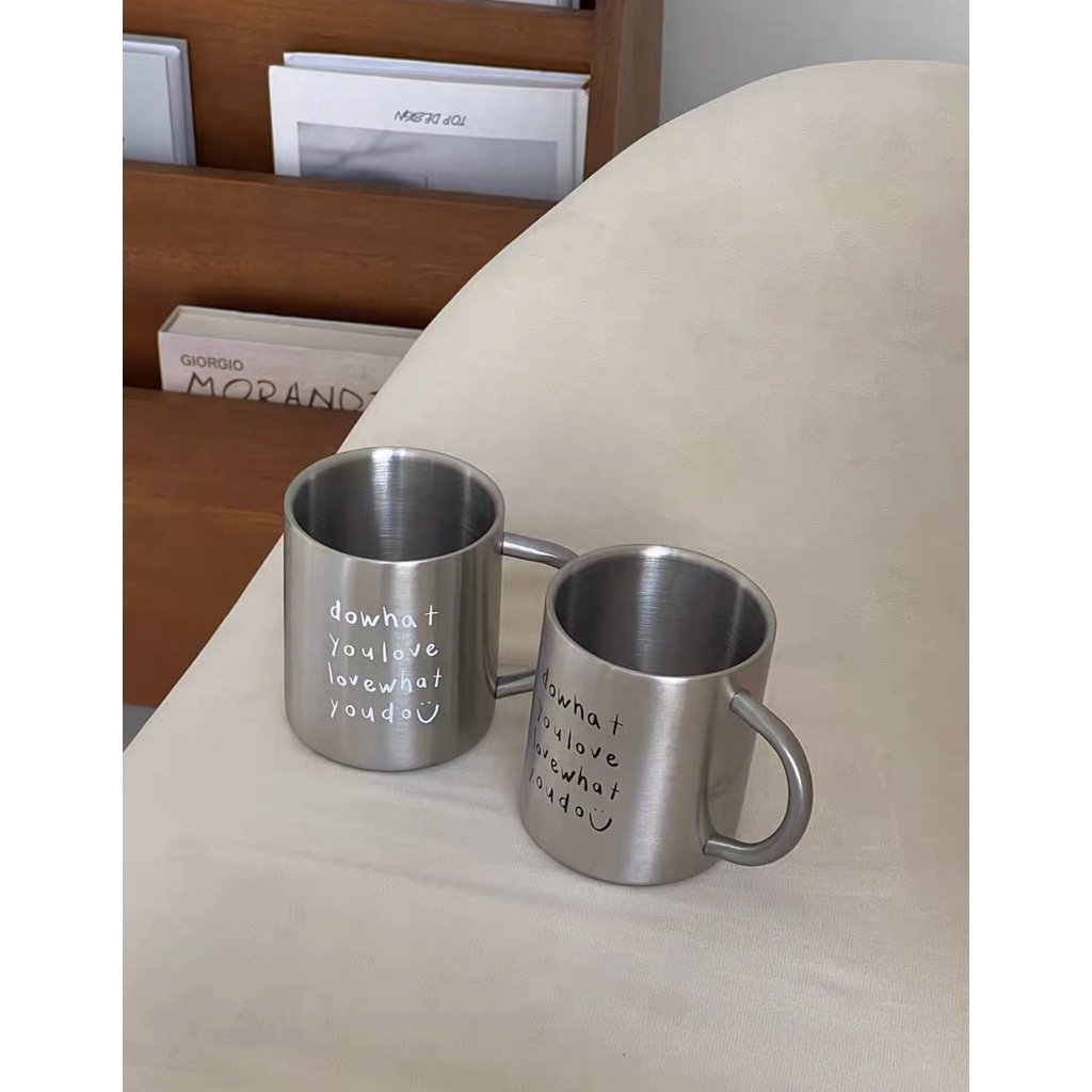 Jual MORNING Stainless Mug SUS 304 350ml | Gelas stainless steel ...