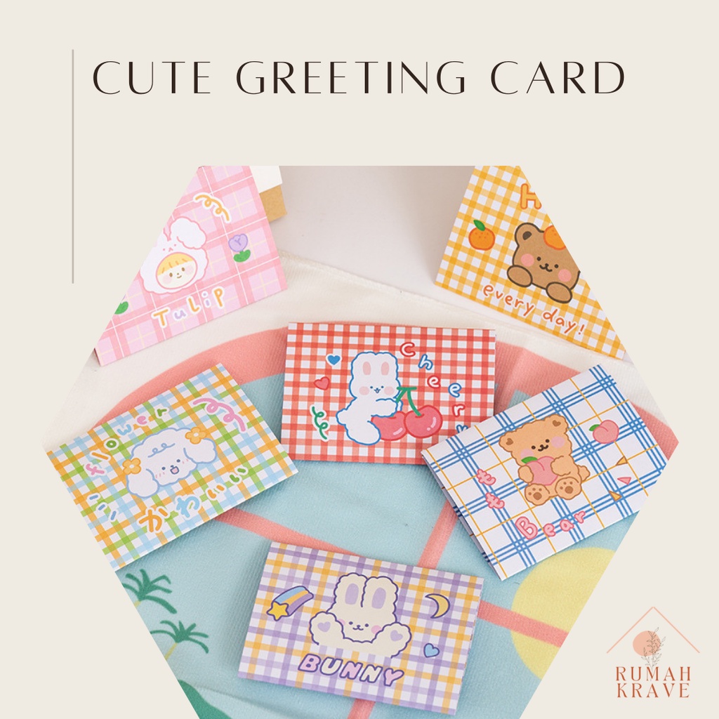 Jual RUMAH KRAVE - Cute Greeting Card Kartu Ucapan Lucu Polos Bisa ...
