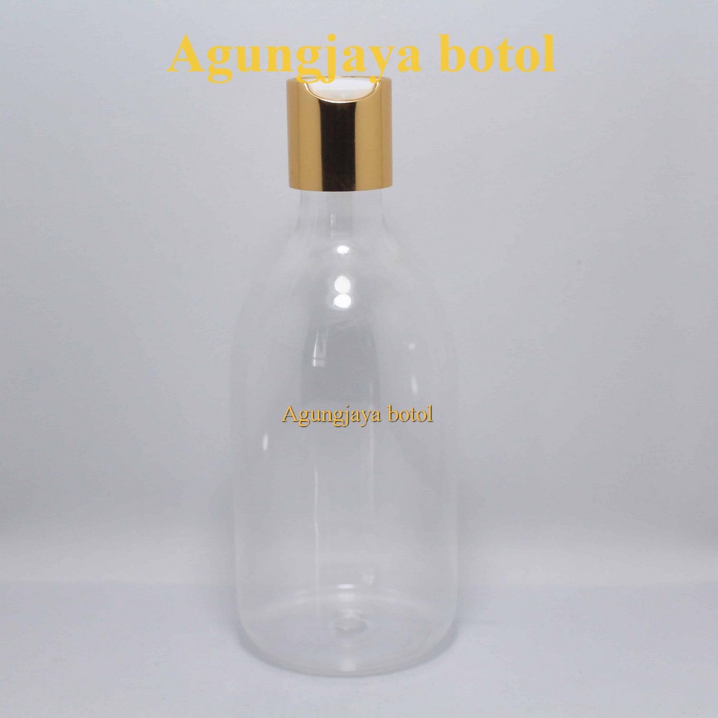 Jual Botol Plastik 300 Ml Bulat Natural Tutup Presstop / Botol Pet ...