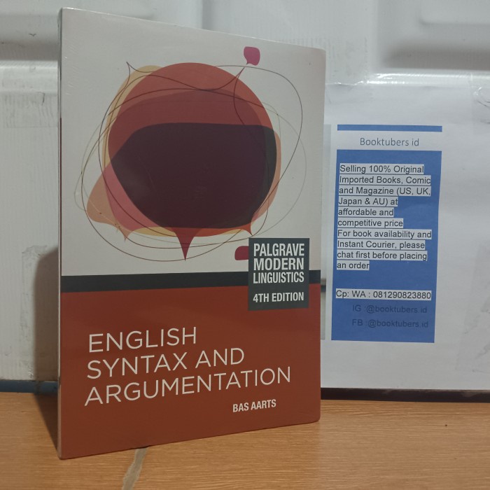 Jual English Syntax and Argumentation (Palgrave Modern Linguistics ...