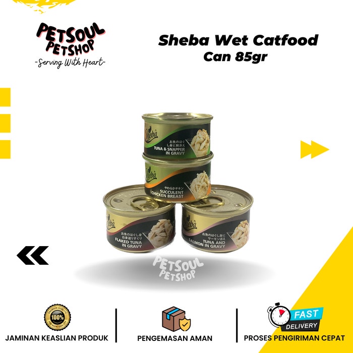 Jual Sheba Can kaleng 85g Makanan Kucing Basah Premium Sheba Kaleng ...