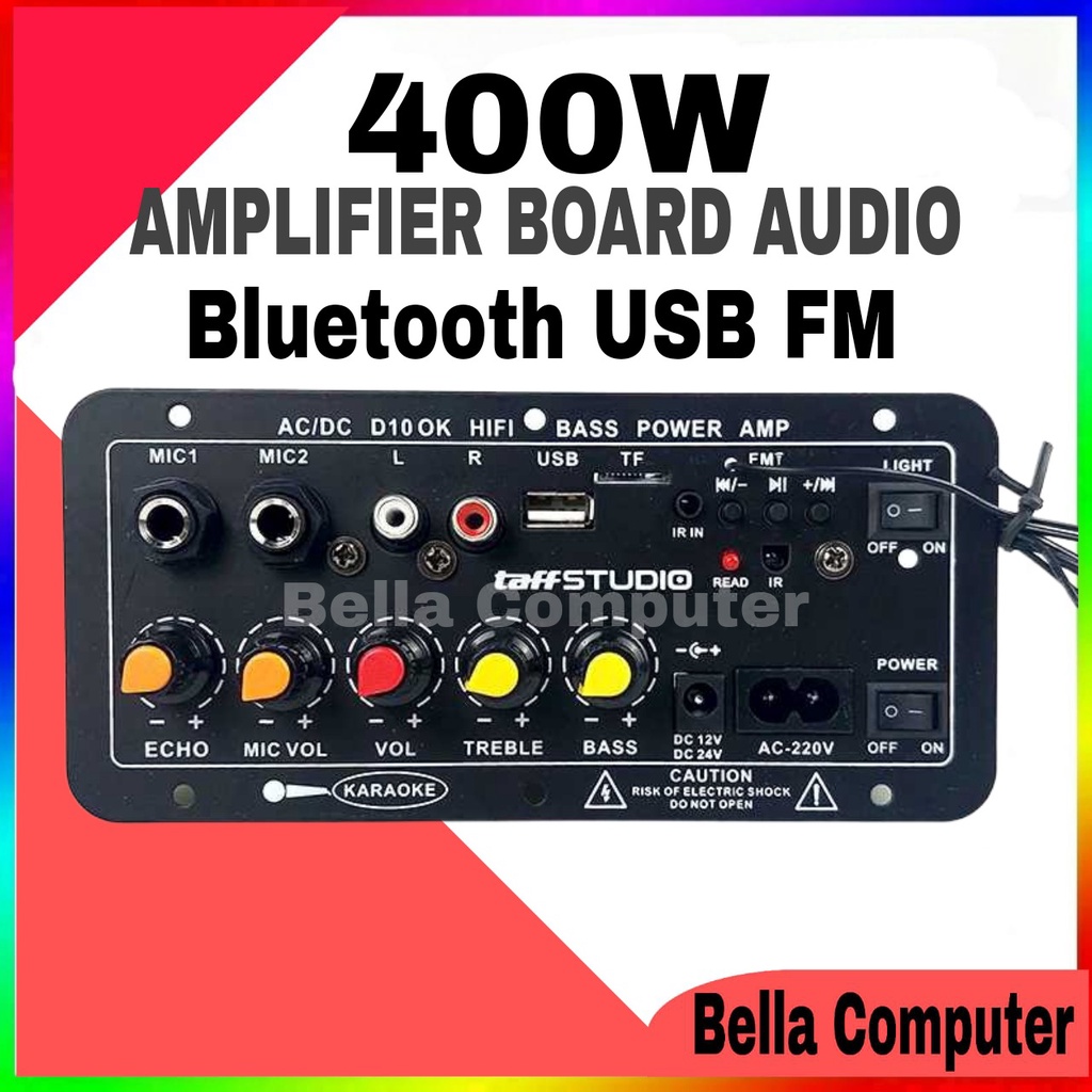 Jual TaffSTUDIO Amplifier Board Audio Bluetooth USB FM Subwoofer DIY ...