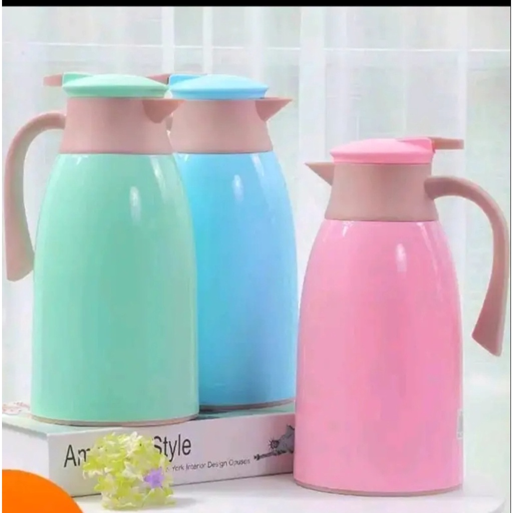 Jual Termos Teko Air Panas Kopi Teh Plastic Water Jug Kettle 1000ml 1 ...
