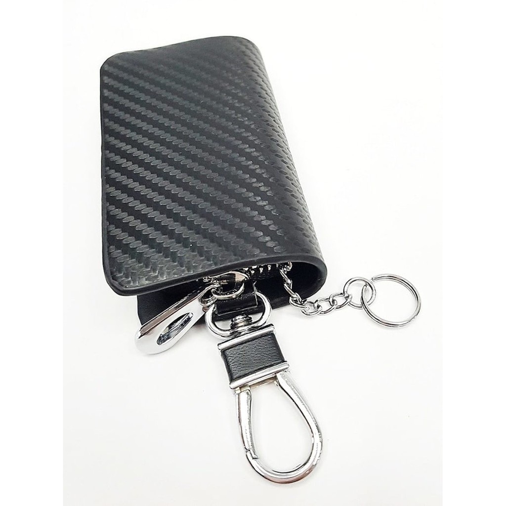 Jual Gantungan Kunci Dompet STNK Mobil Carbon polos | Shopee Indonesia