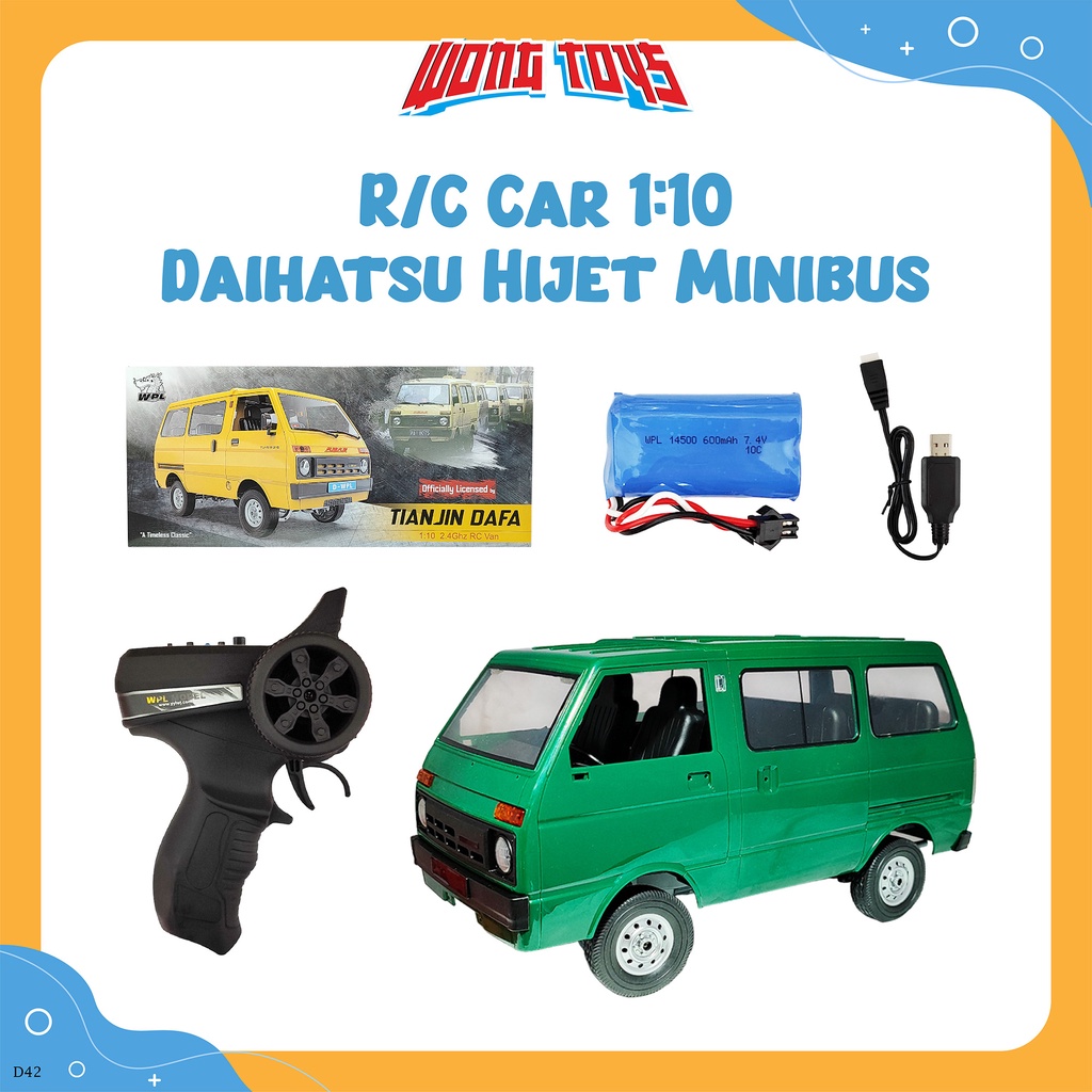 Jual R/C Car 1:10 Daihatsu Hijet Minibus (D42) - R/C Van Tianjin Dafa ...