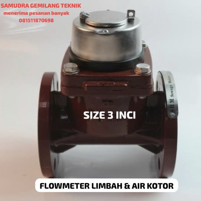 Jual Flowmeter air limbah-Flow meter air Kotor-Flow meter air panas 3 ...