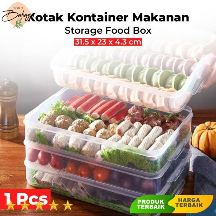 Jual Kotak Kontainer Makanan Kulkas Storage Food Box | Shopee Indonesia