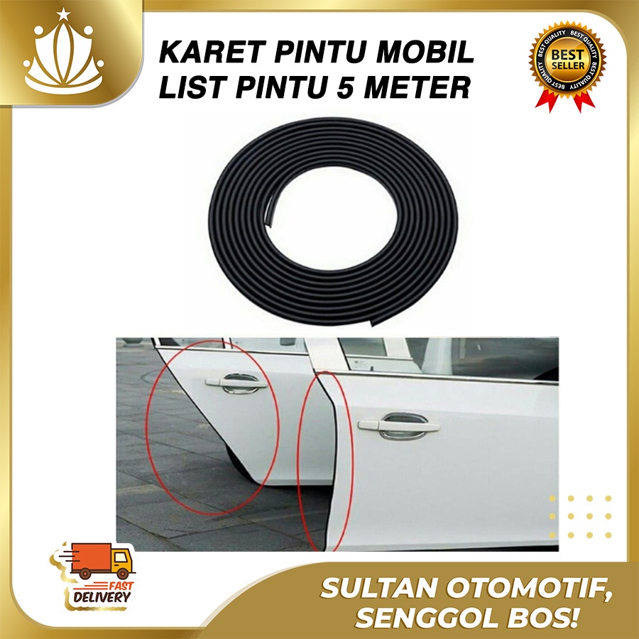 Jual Karet Pelindung Pintu Mobil / List Pintu Mobil 5M UNIVERSAL ...