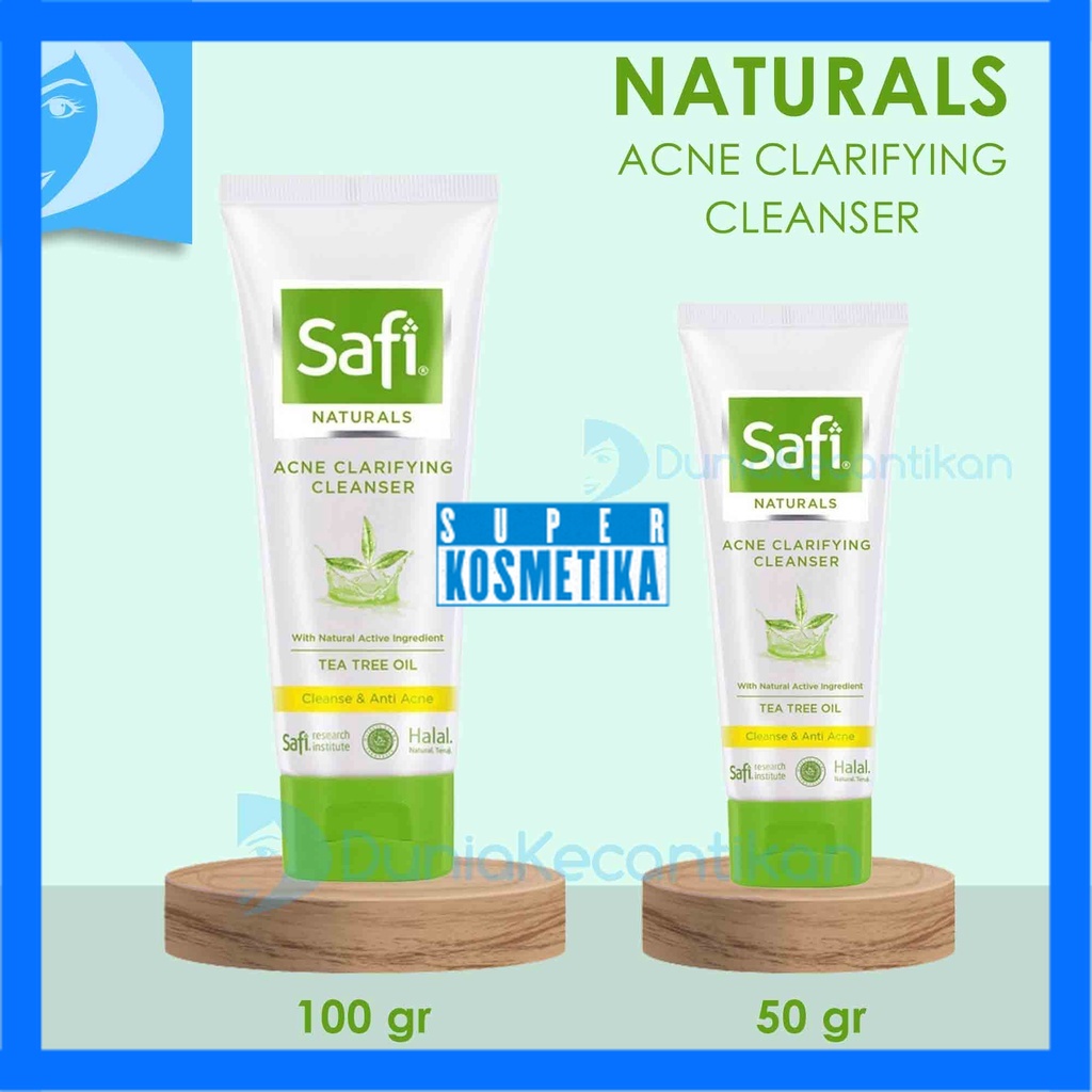 Jual Safi Naturals Acne Clarifying Cleanser Tea Tree Oil Sabun Wajah ...