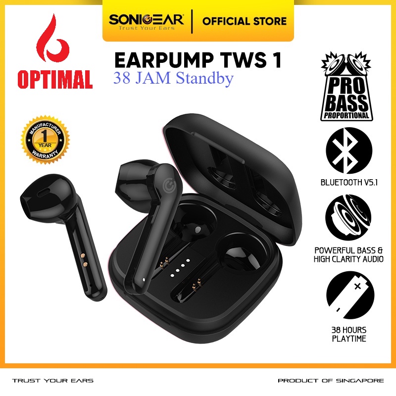 Jual Headset TWS 1 Sonicgear Earpump Stereo bluetooth Earphone / 38 ...