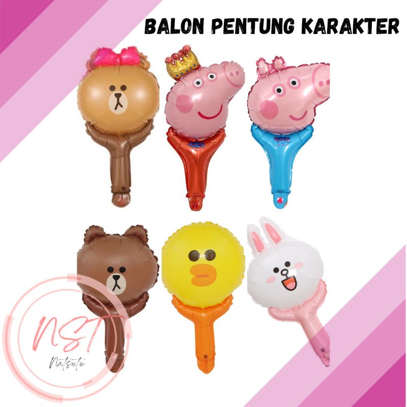 Jual Balon PENTUNG KEPALA Karakter Tongkat Ultah Pesta | Shopee Indonesia
