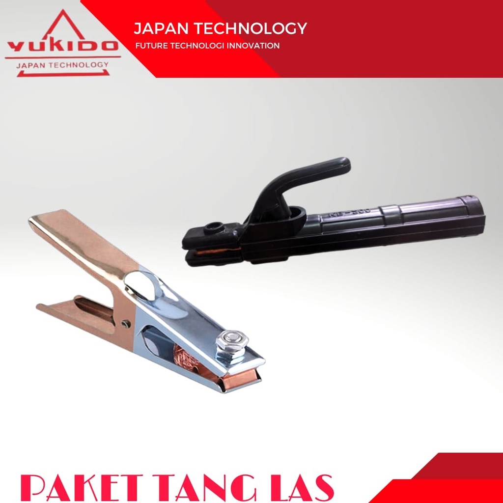 Jual PAKET Tang Mesin Las Listrik Electrode Holder 300+500A - YUKIDO TANG Jepit Masa Massa Las ...