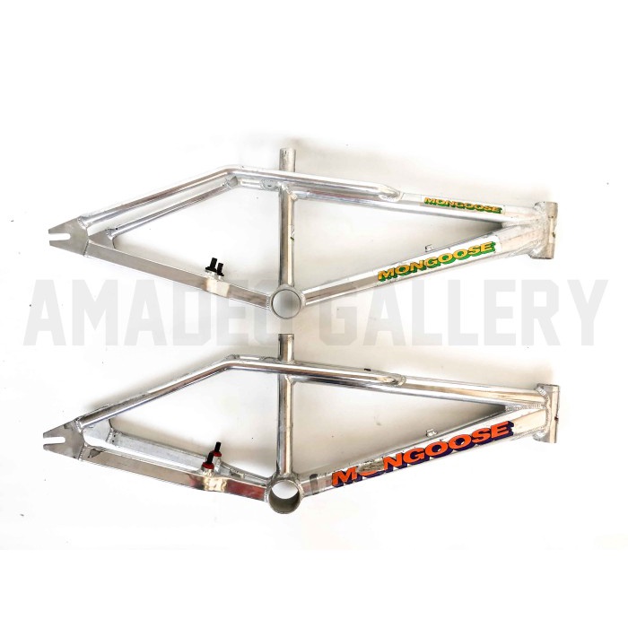 Jual FRAME BMX ALLOY MONGOOSE CHROME ALUMINIUM NOS ORIGINAL RED GREEN ...