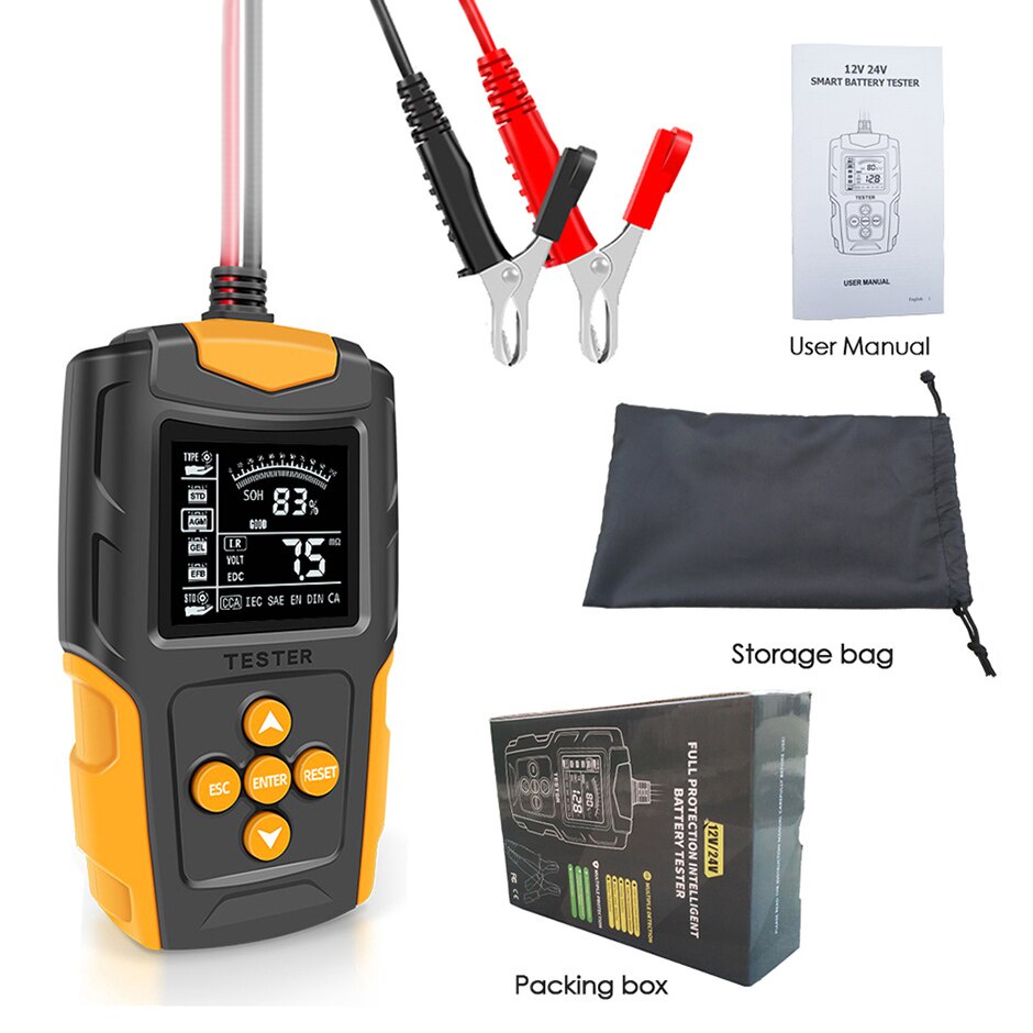 Jual 12 V 24 V Baterai Mobil Tester untuk Baterai Analyzer Alat Uji ...
