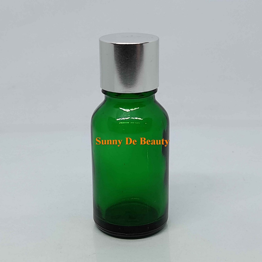 Jual Botol Kaca 15 ml Hijau Original Br Tutup Drop Silver Alumunium ...