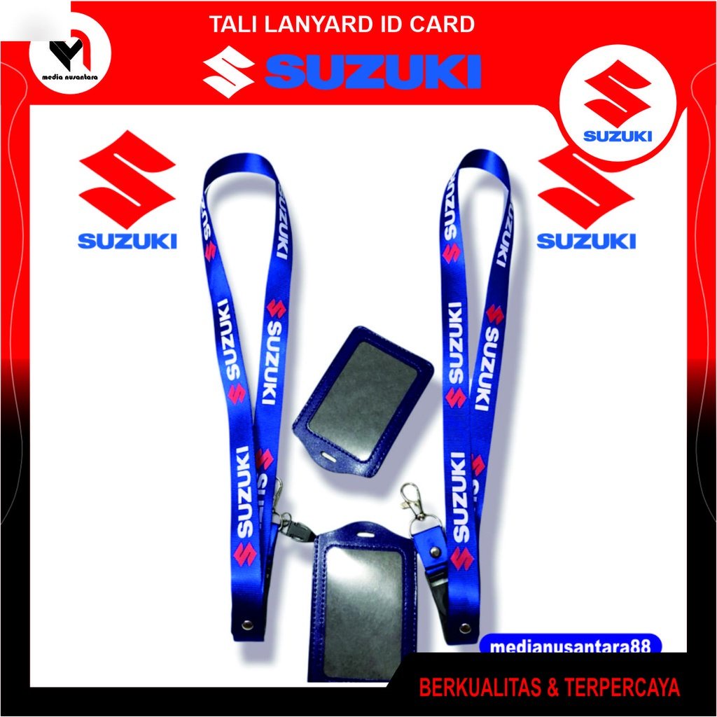 Jual SUZUKI Lanyard Tali Gantungan Id Card Holder Name Tag Logo Suzuki ...