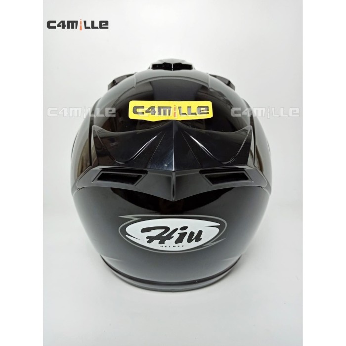 Jual Helm Hiu Arrow Double Visor Black | Shopee Indonesia