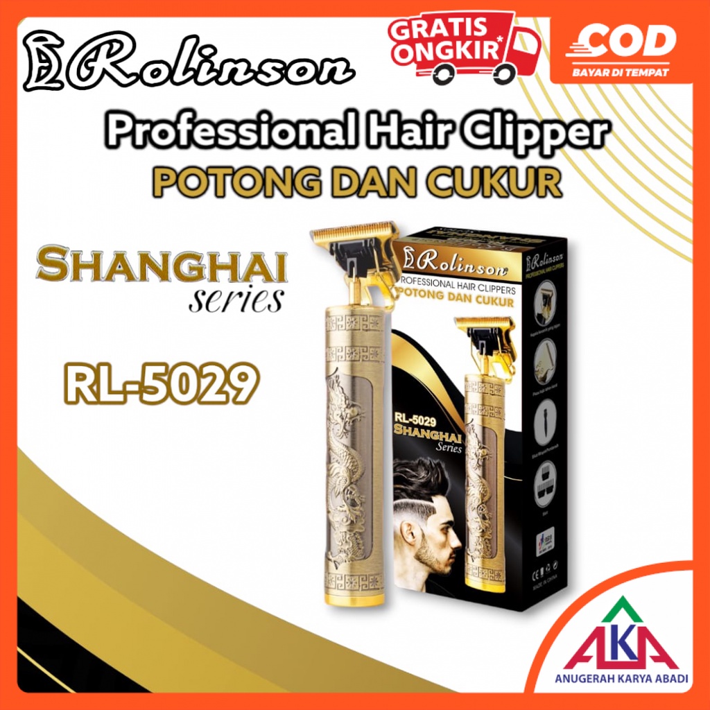 Jual ROLINSON Alat Potong Cukur Rambut Elektrik SHANGHAI 2 Series RL ...