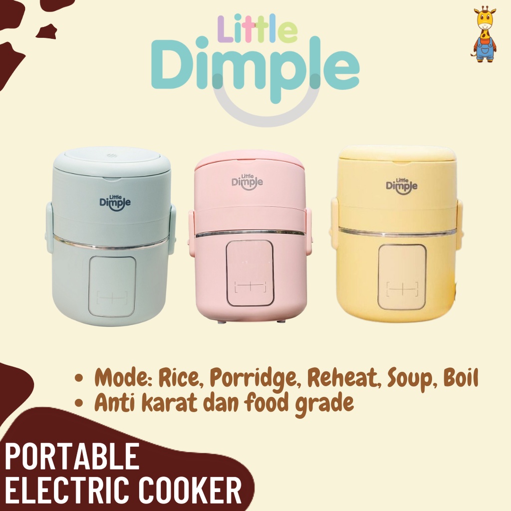 Jual Little Dimple Portable Electric Cooker - Lunch Box Electric ...