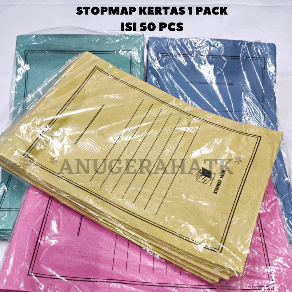 Jual TOKO RAHAYU -MAP KERTAS FOLIO STOPMAP (ISI 50 MAP) | Shopee Indonesia