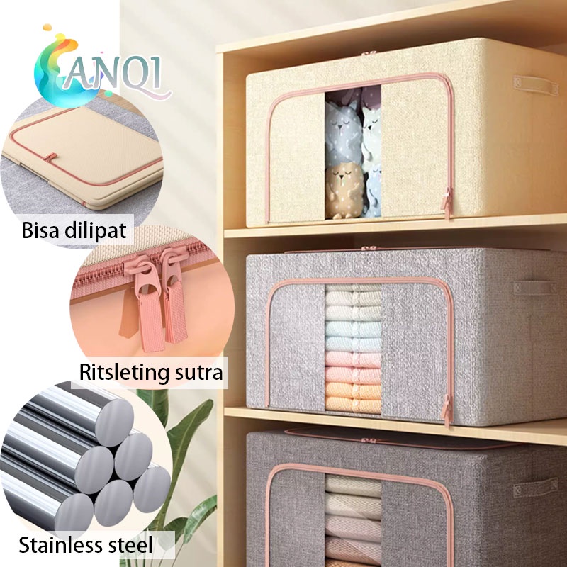 Jual ANQI SHOP Lipat kotak penyimpanan pakaian serbaguna mainan box ...