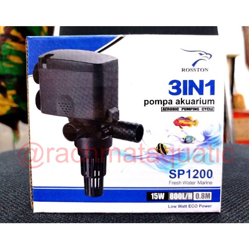 Jual Pompa Aquarium kolam kecil ROSSTON SP 1200 | Shopee Indonesia