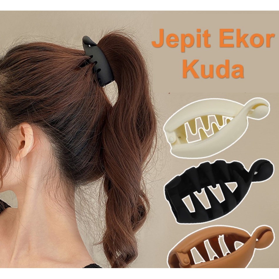 Jual Jepit Rambut Ekor Kuda Tinggi Wanita untuk Anak Perempuan Klip ...