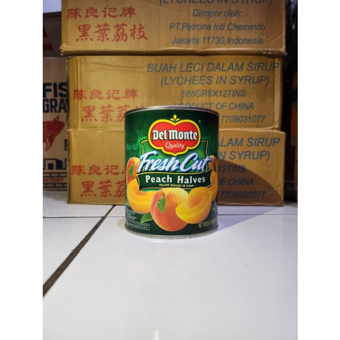Jual Delmonte peach halves kaleng 825gr | Shopee Indonesia