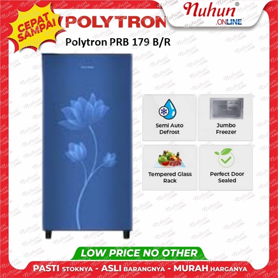 Jual [CIANJUR] Kulkas 1 Pintu Polytron PRB 179 / PRB 179B/R Original ...