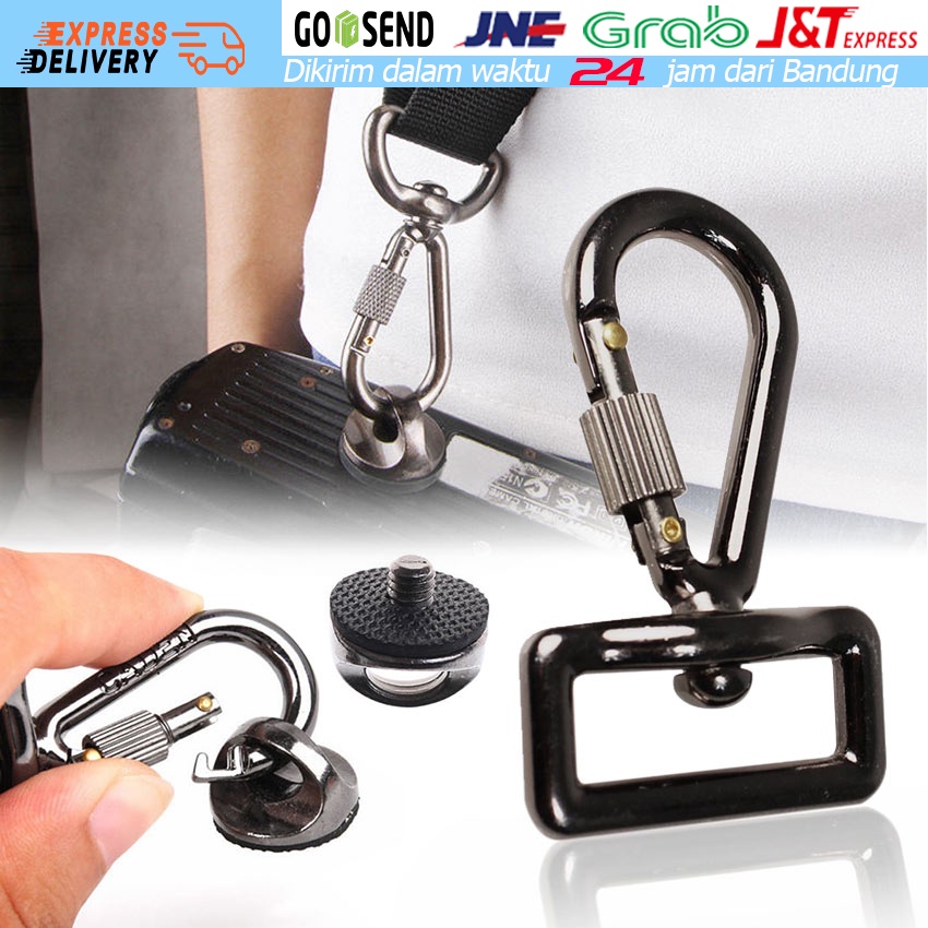 Jual Buckle Trigger Snap Hook Ring Carabiner & Screw Connecting Thread ...