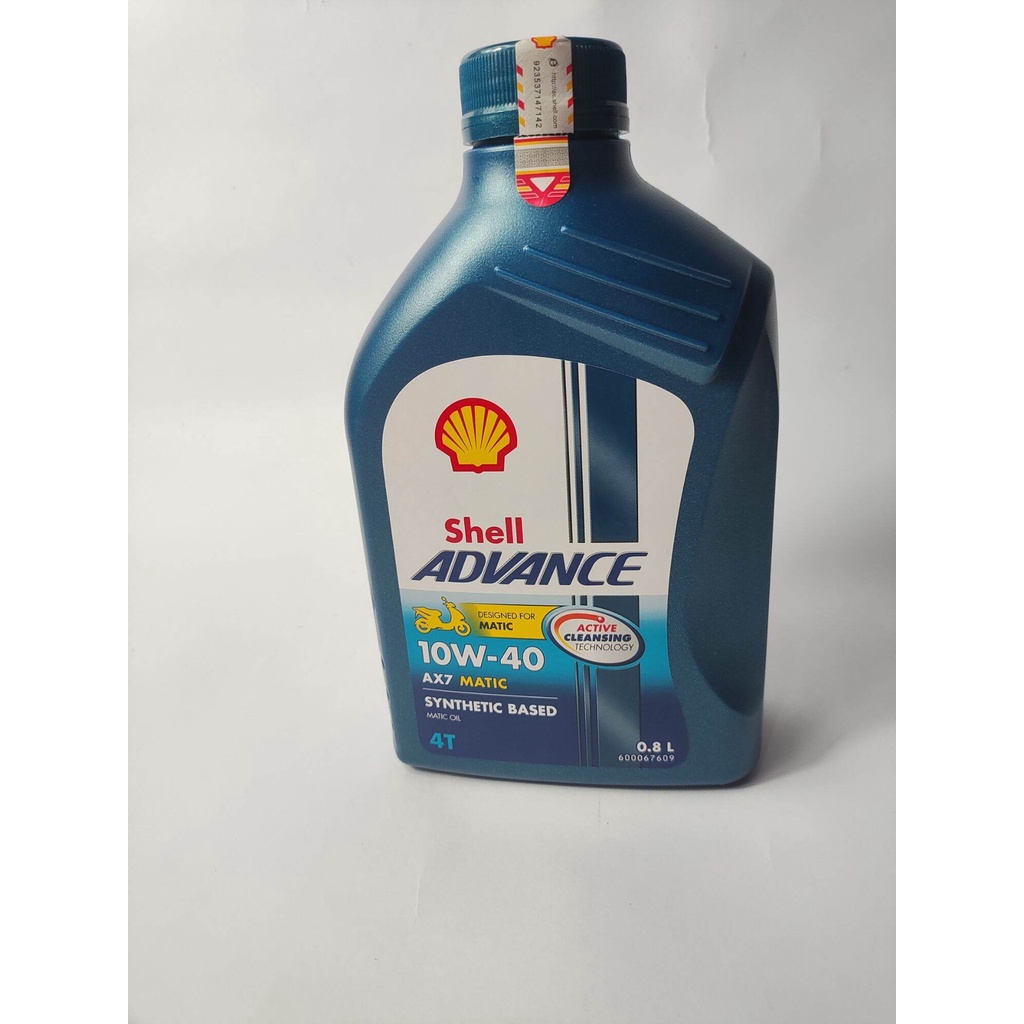 Jual Oli Motor Shell Advance AX7 Matic Scooter Sae 10W - 40 800ML (100% ...