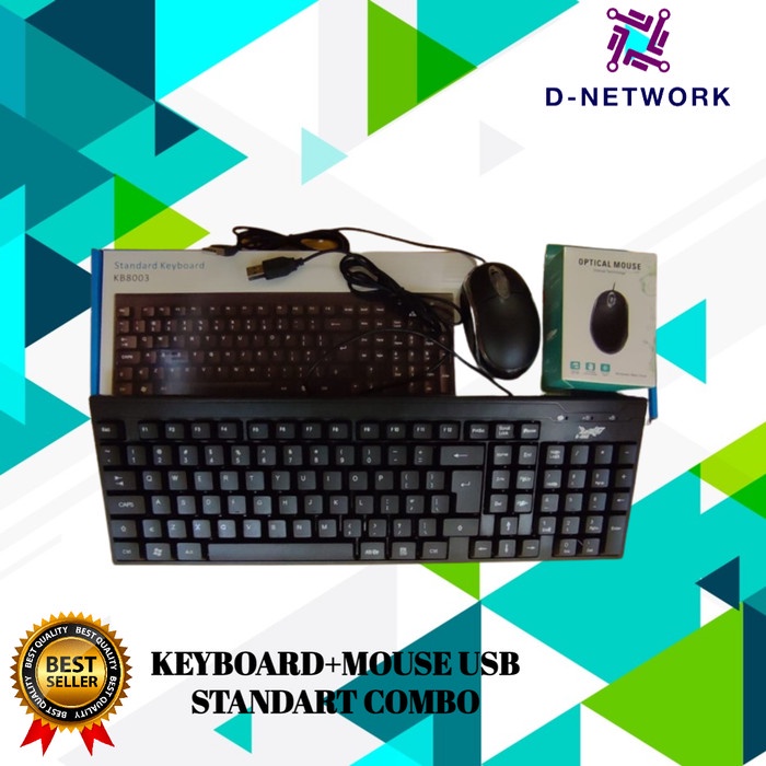 Jual KEYBOARD MOUSE COMBO USB KEYBOARD+MOUSE | Shopee Indonesia