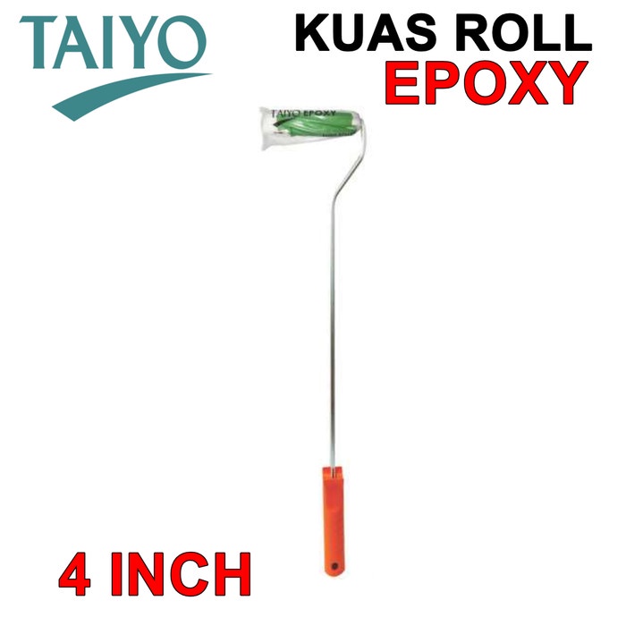 Jual TAIYO Kuas Roll 4 Inch EPOXY Paint Roller Kapal Gagang Cat Tembok ...
