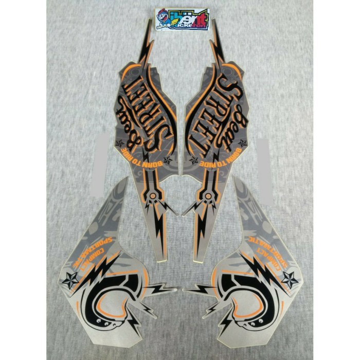 Jual STRIPING STANDAR NEW HONDA BEAT STREET FI SILVER 2019 POLET ...