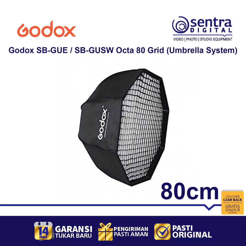 Jual Godox Softbox SB-GUE / SB-GUSW Octa 80 Grid (Umbrella System) | Shopee Indonesia