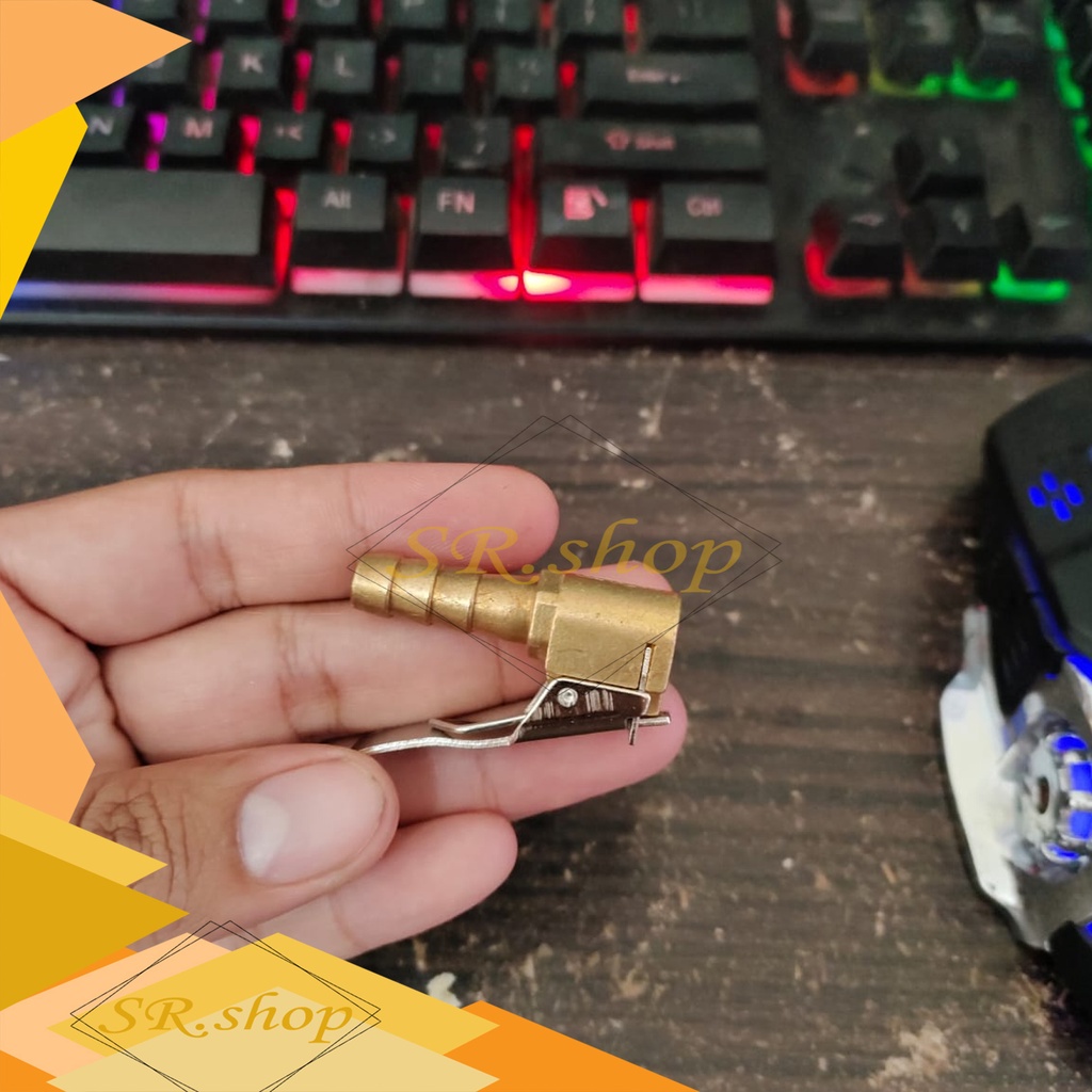 Jual alat isi angin jepit untuk isi ban Motor / mobil, Air chuck neppel ...