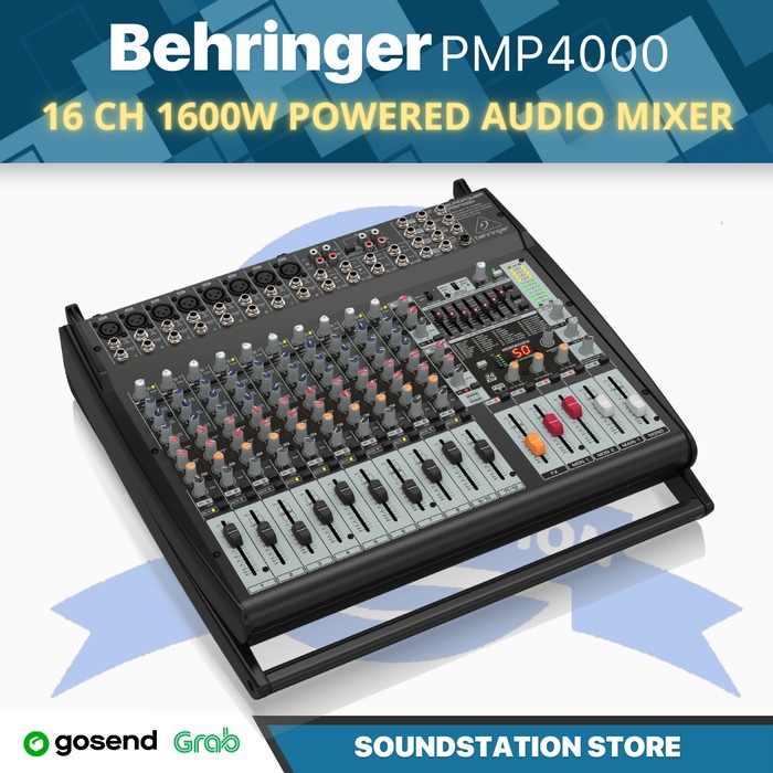 Jual BEHRINGER EUROPOWER PMP4000 16 ch 1600W Powered Audio Mixer ...