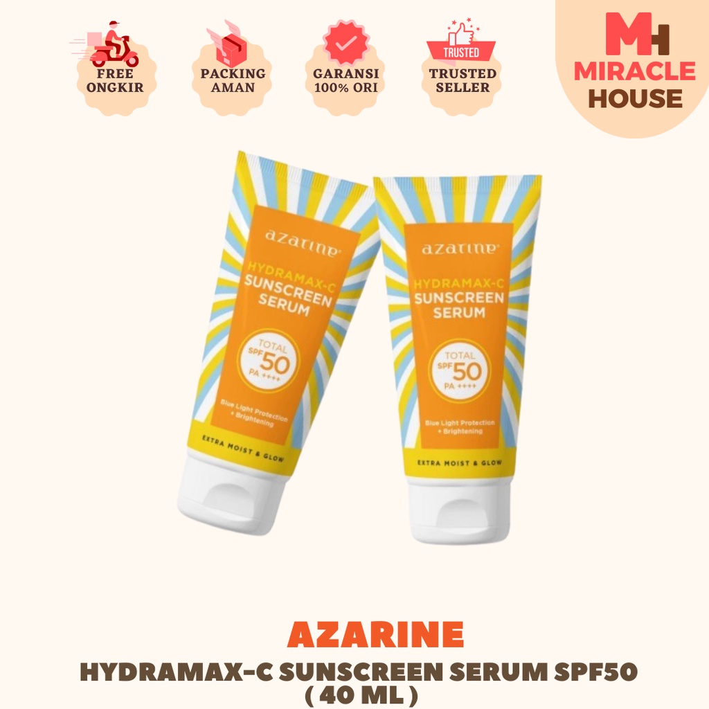 Jual Azarine Hydramax-C Sunscreen Serum SPF50 PA++++ 40ml Sunscreen ...