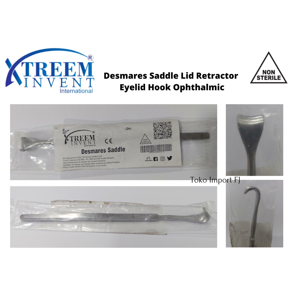 Jual Desmares Saddle Lid Retractor Eyelid Hook Xtreem Invent Ophthalmic ...