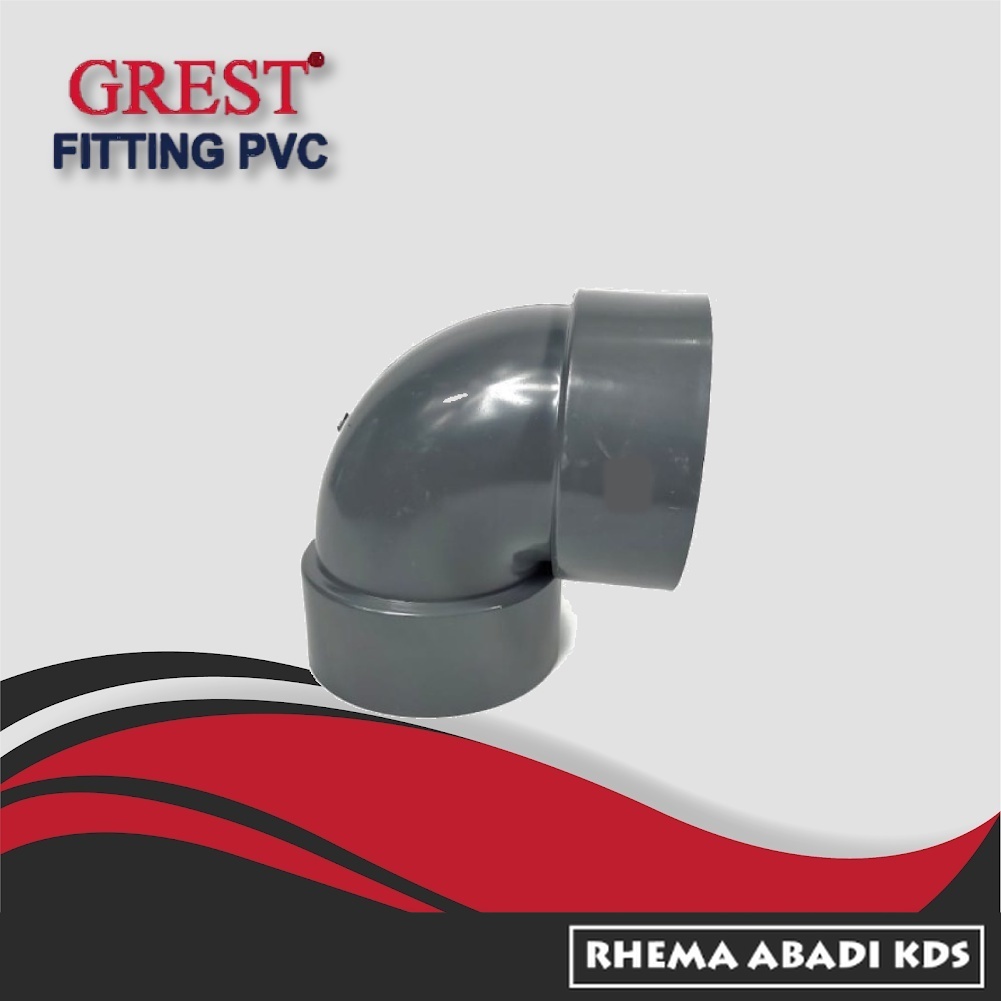 Jual Fitting Sambungan Pralon Pipa Pvc - Knee / Keni / Elbow / L - 1 1/4" inch GREST | Shopee ...