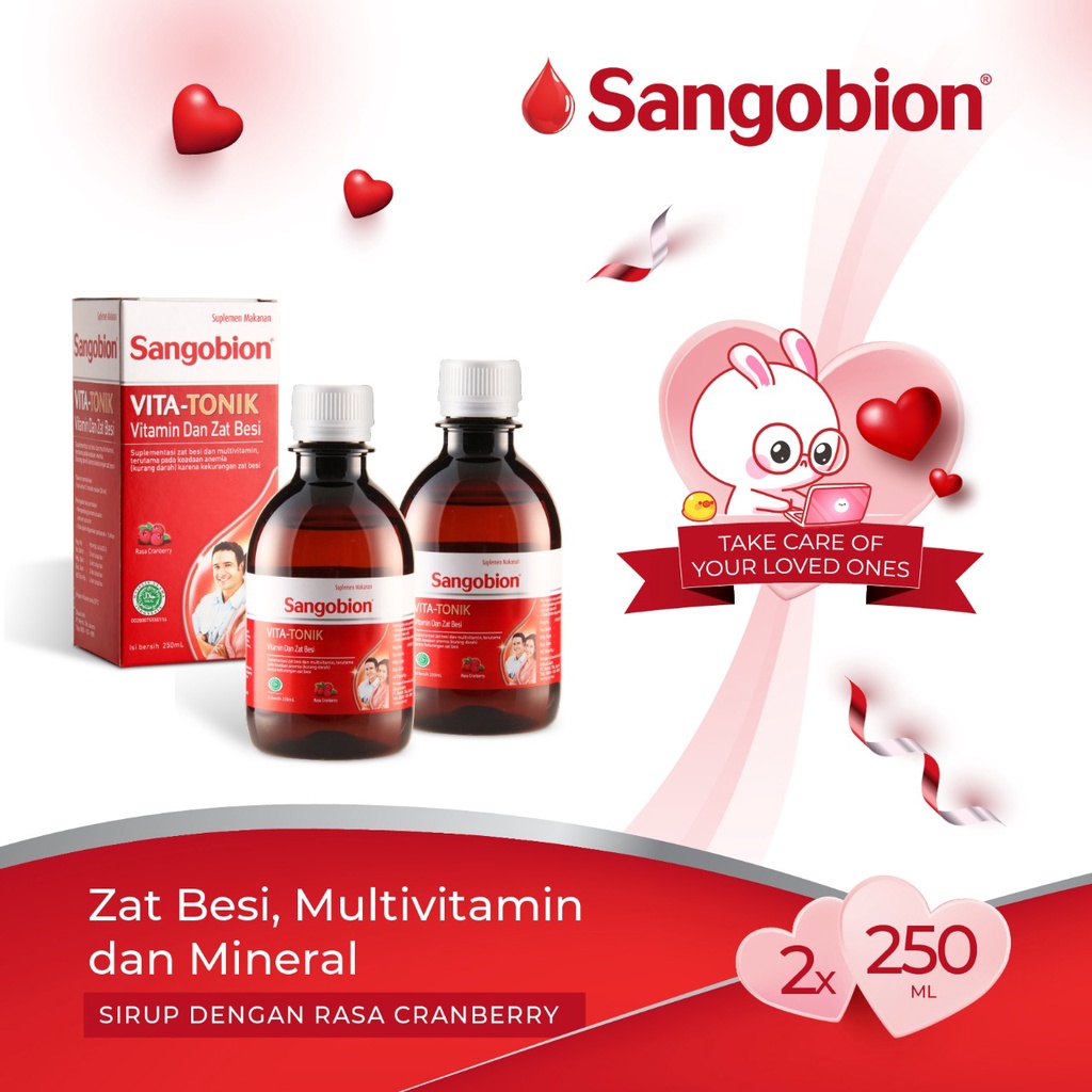 Jual Sangobion Vita-Tonik 250ml [bundle 2 bottles] Vitamin dan Suplemen ...