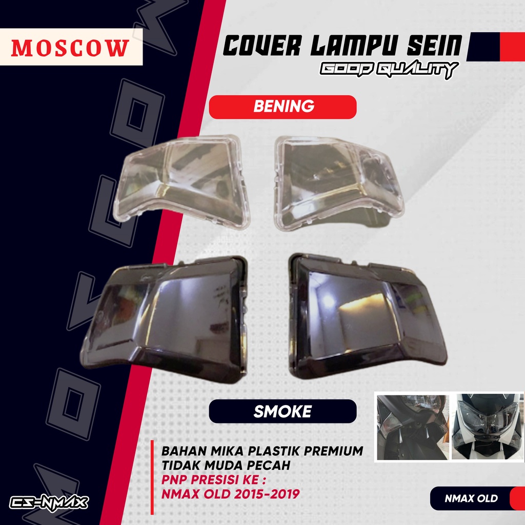 Jual Cover Lampu Sein NMAX OLD 2015-2019 BENING SMOKE Mika Reting Sen ...