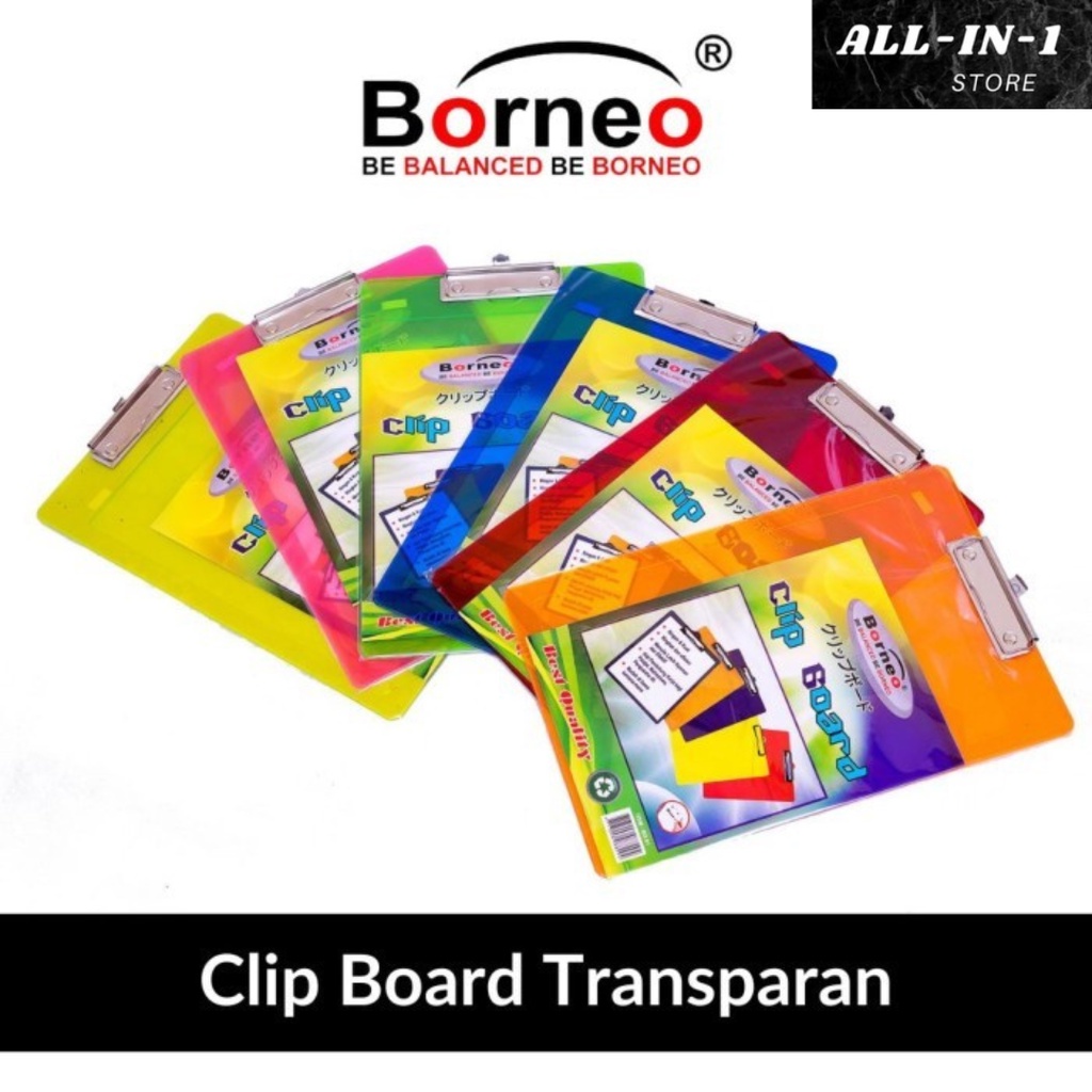 Jual Borneo Clip Board Transparan | Shopee Indonesia