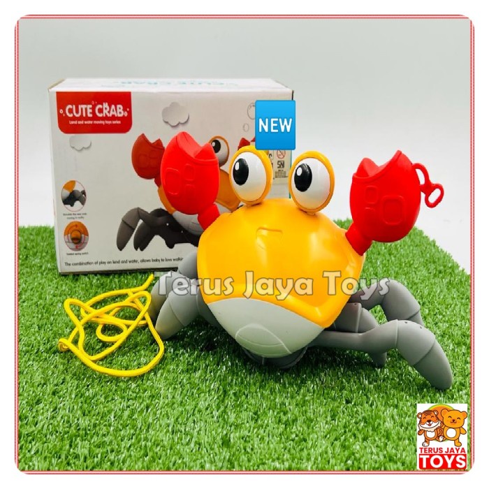 Jual Mainan Anak Kepiting berjalan dan Bisa berenang di air cute crab ...