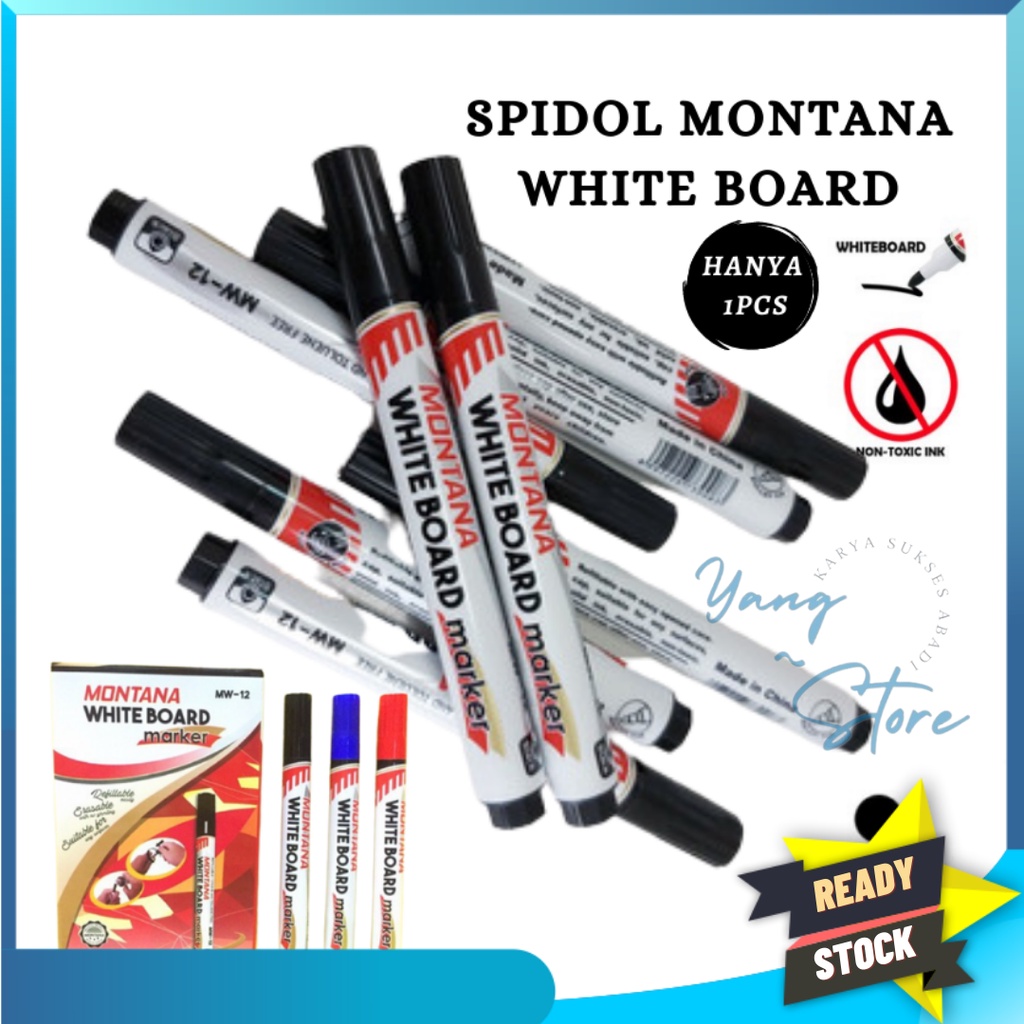Jual YGS -F207- Spidol Montana Whiteboard - Spidol Papan Tulis - Spidol ...